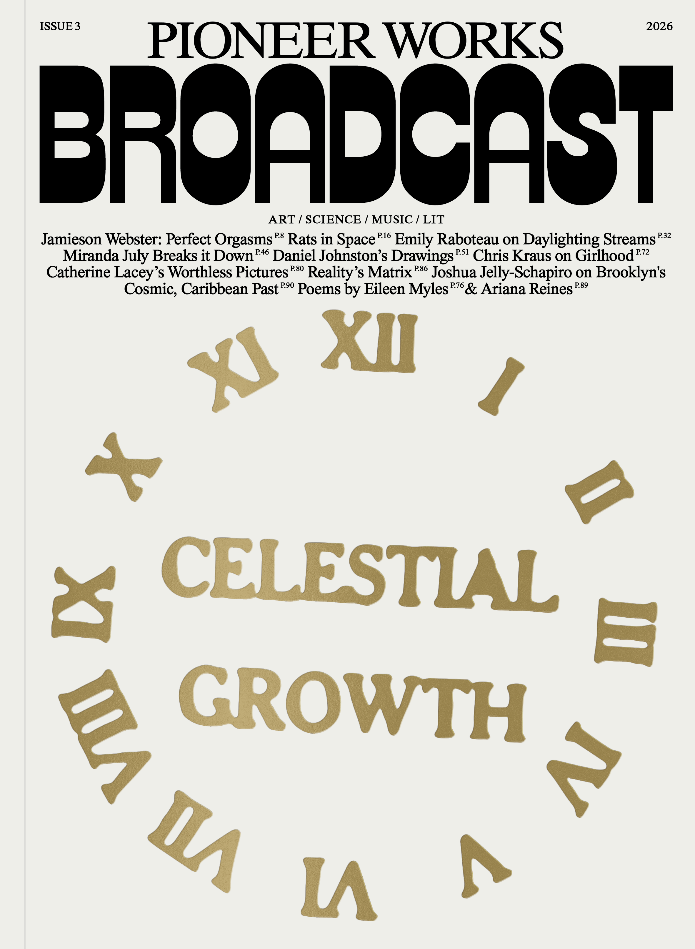 Broadcast Issue 03 – Pioneer Works